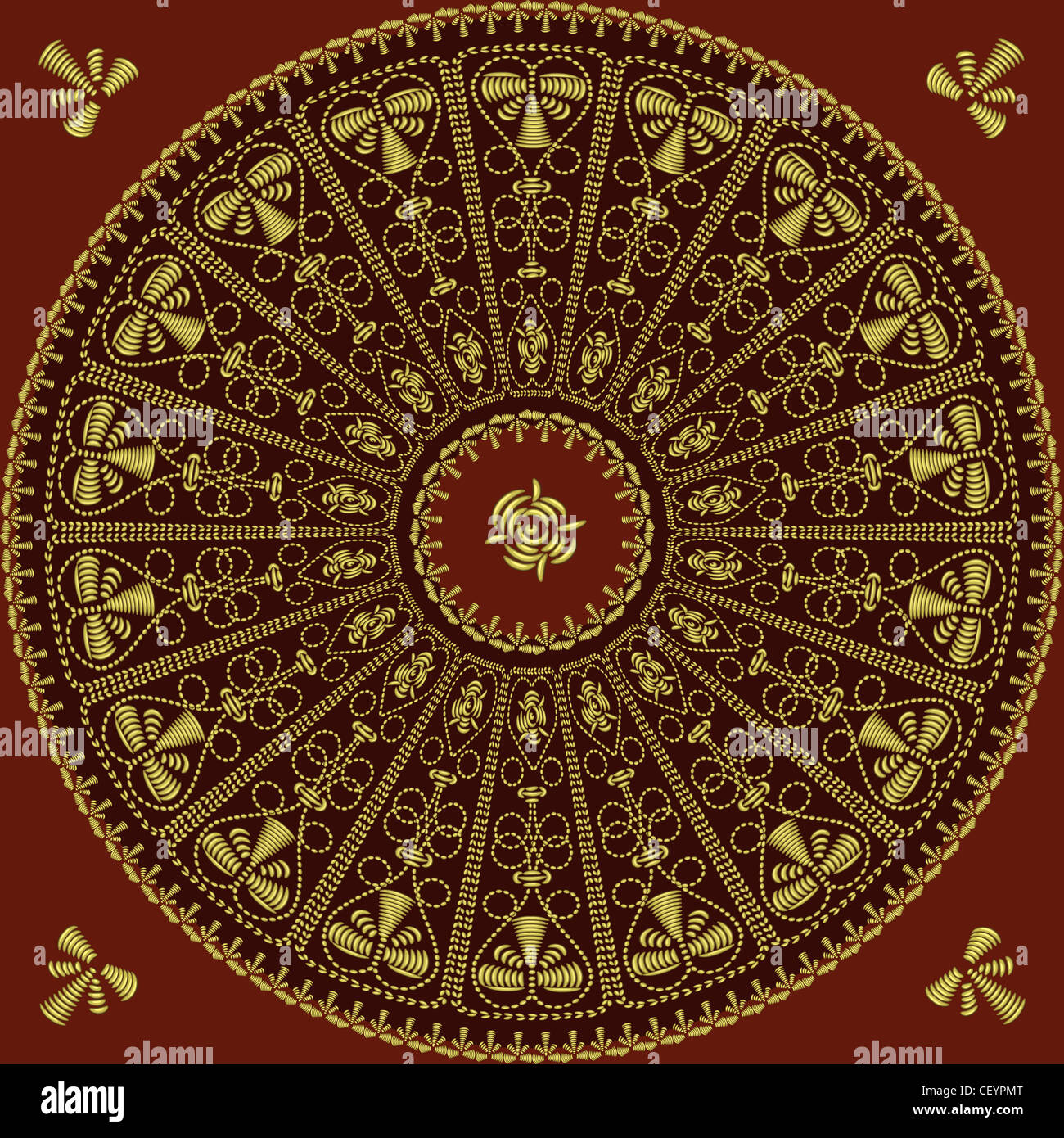 Gold embroidery hi-res stock photography and images - Alamy