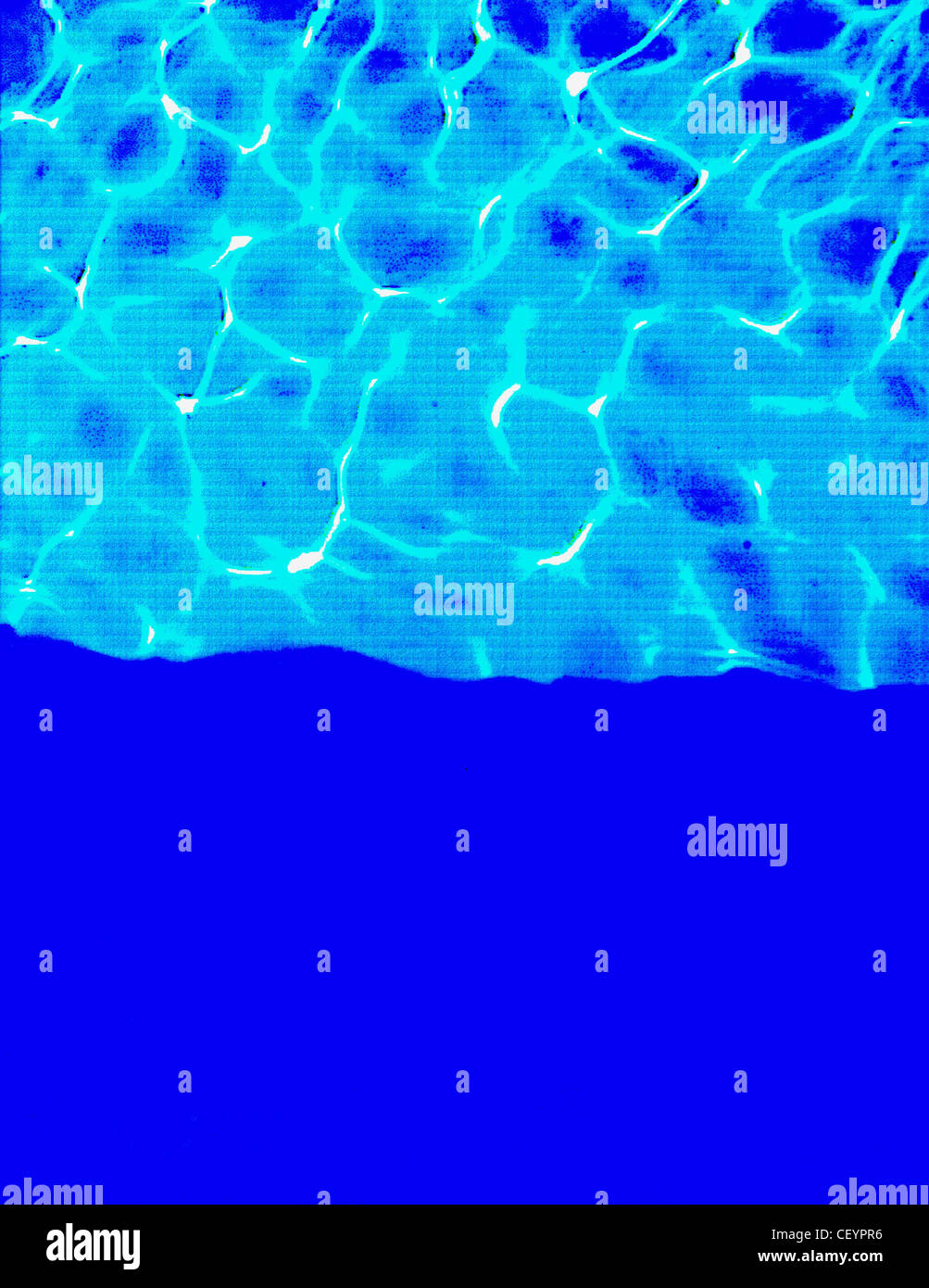 Rippled blue and turquoise effect on water Stock Photo - Alamy