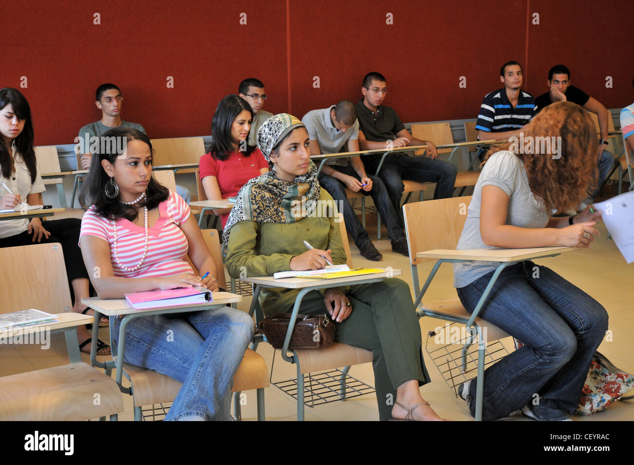 Student life on the new campus of the American University in Cairo, on ...