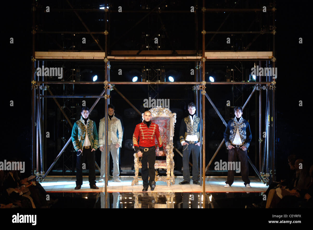 Dolce and Gabbana Menswear Milan A W Elaborate runway set design ...