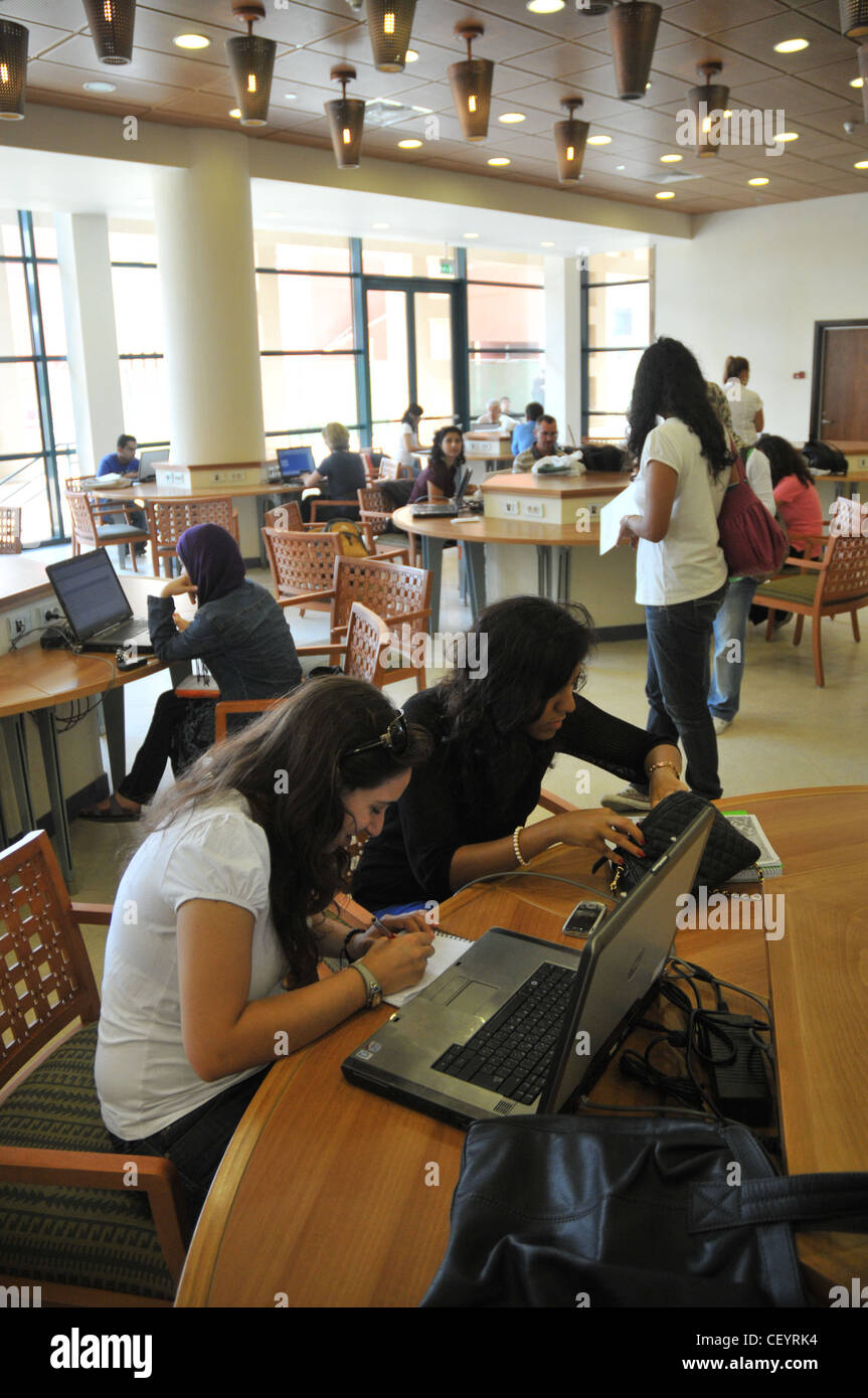 Student life on the new campus of the American University in Cairo, on ...