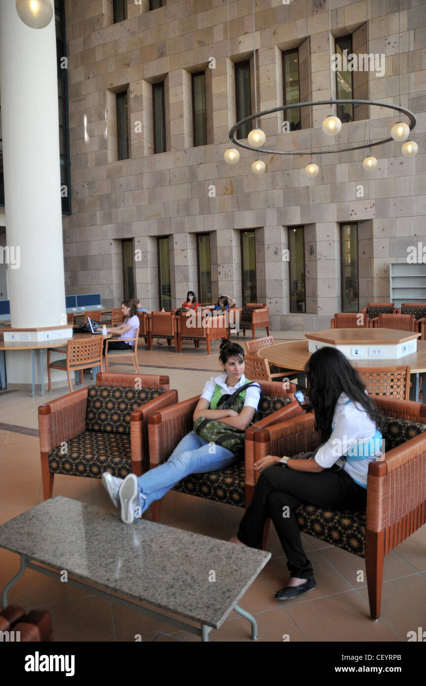 Student life on the new campus of the American University in Cairo, on ...