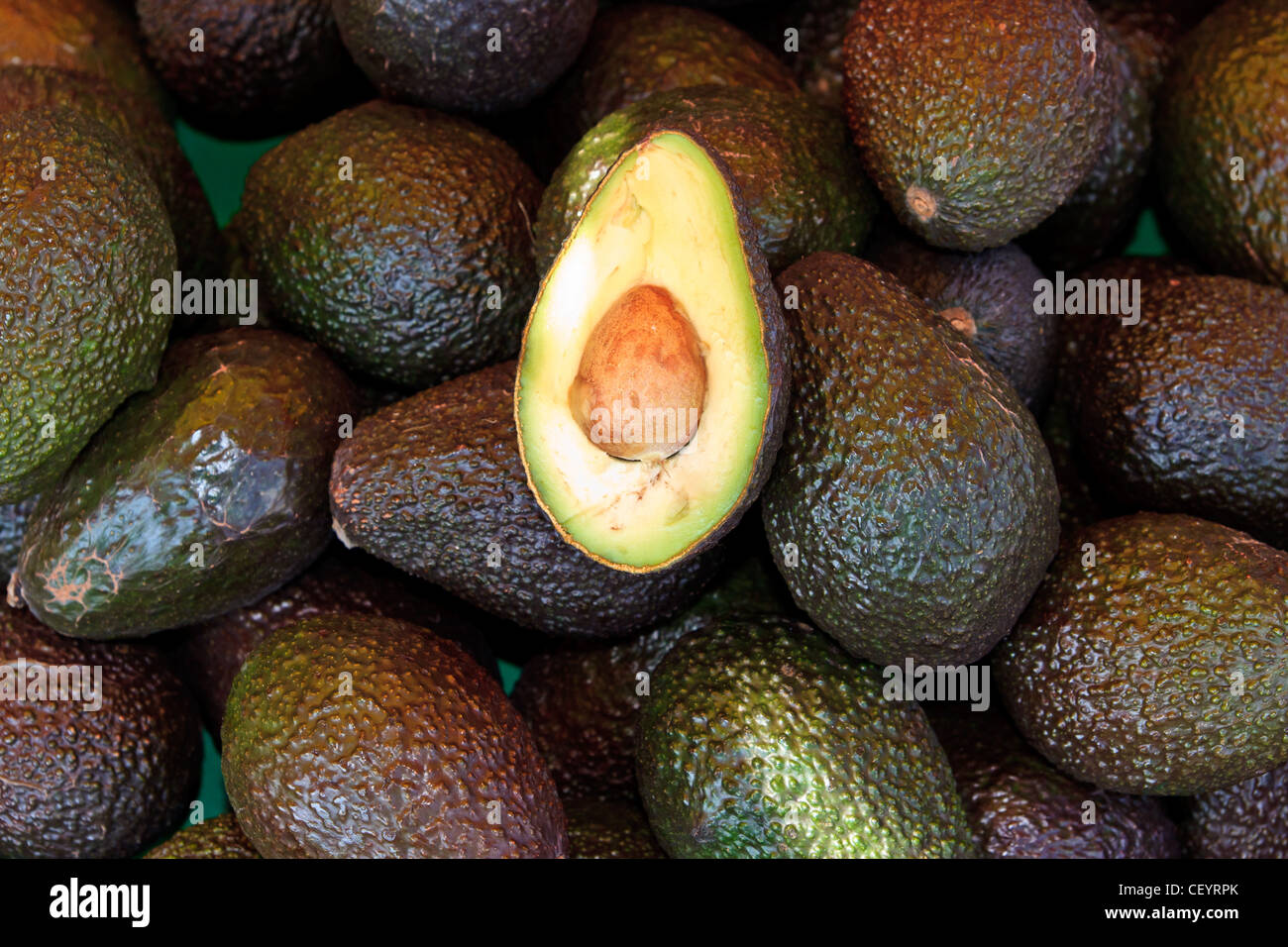 Fresh avocados at local market Stock Photo - Alamy