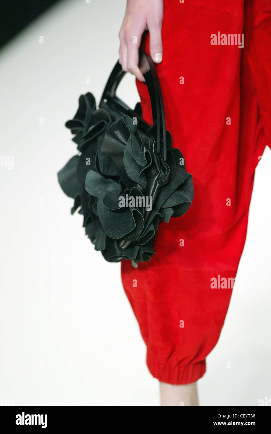 John Rocha London Ready to Wear Autumn Winter Detail shot of a female ...