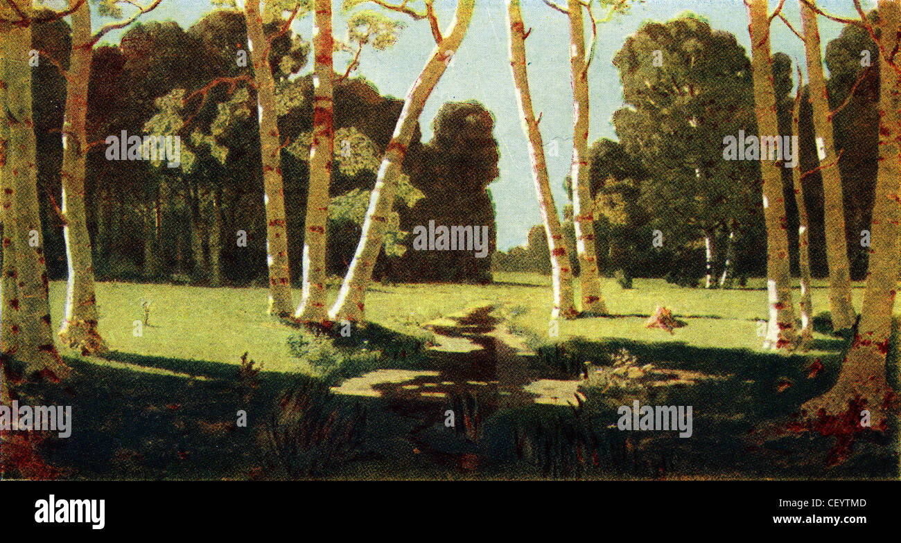 Arkhip Kuindzhi - Birch Grove, 1879 Stock Photo - Alamy