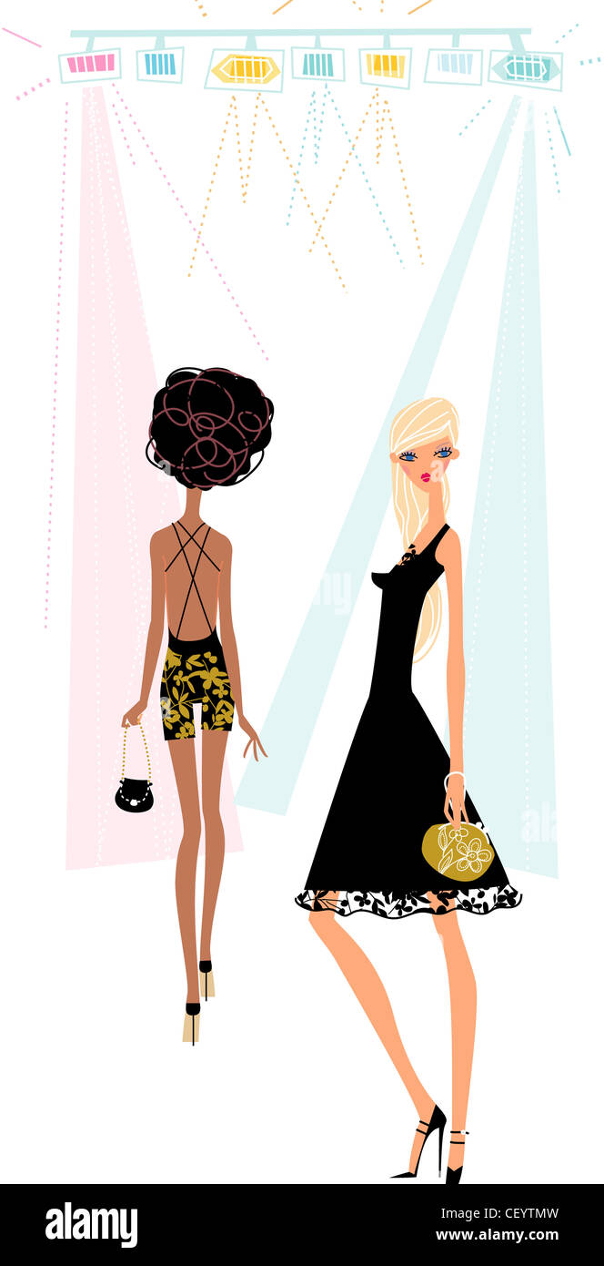 African models runway Cut Out Stock Images & Pictures - Alamy