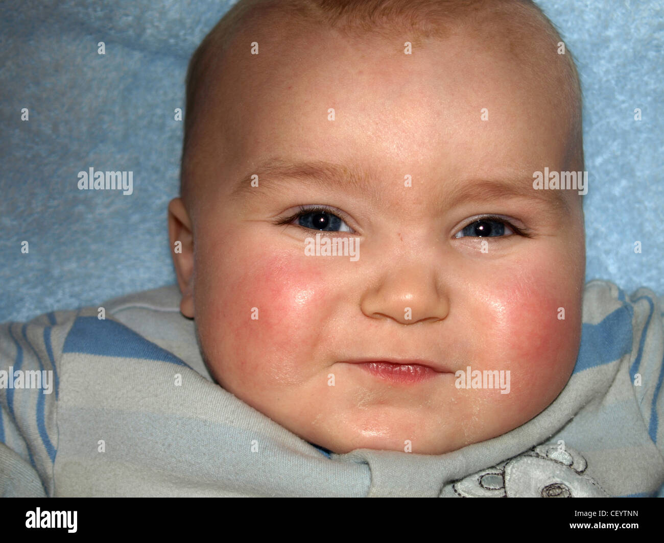 Male baby smiling Stock Photo - Alamy