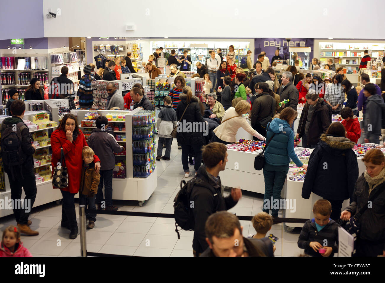 Customers shopping at the science museum shop in London UK Stock Photo ...