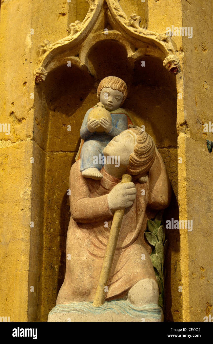 St. Christopher statue, All Saints Church, Evesham, Worcestershire ...
