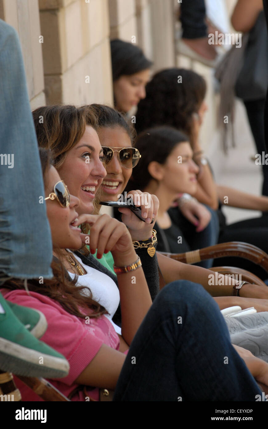Student life on the new campus of the American University in Cairo, on ...