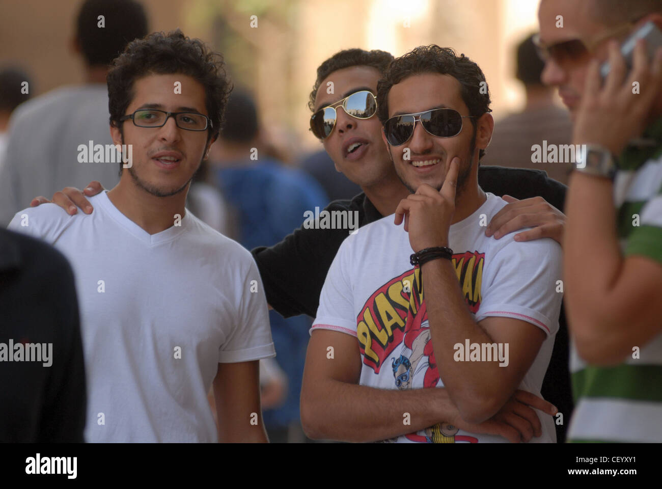Student life on the new campus of the American University in Cairo, on ...