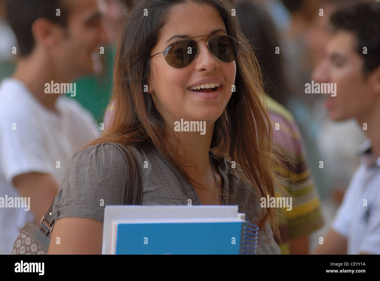 Student life on the new campus of the American University in Cairo, on ...