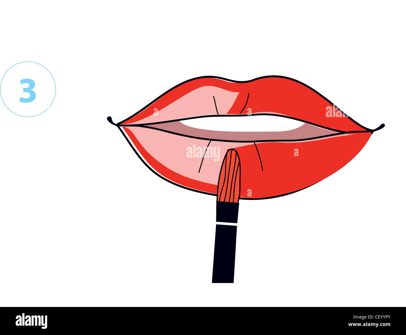 How To Apply Red Lipstick Step By Step