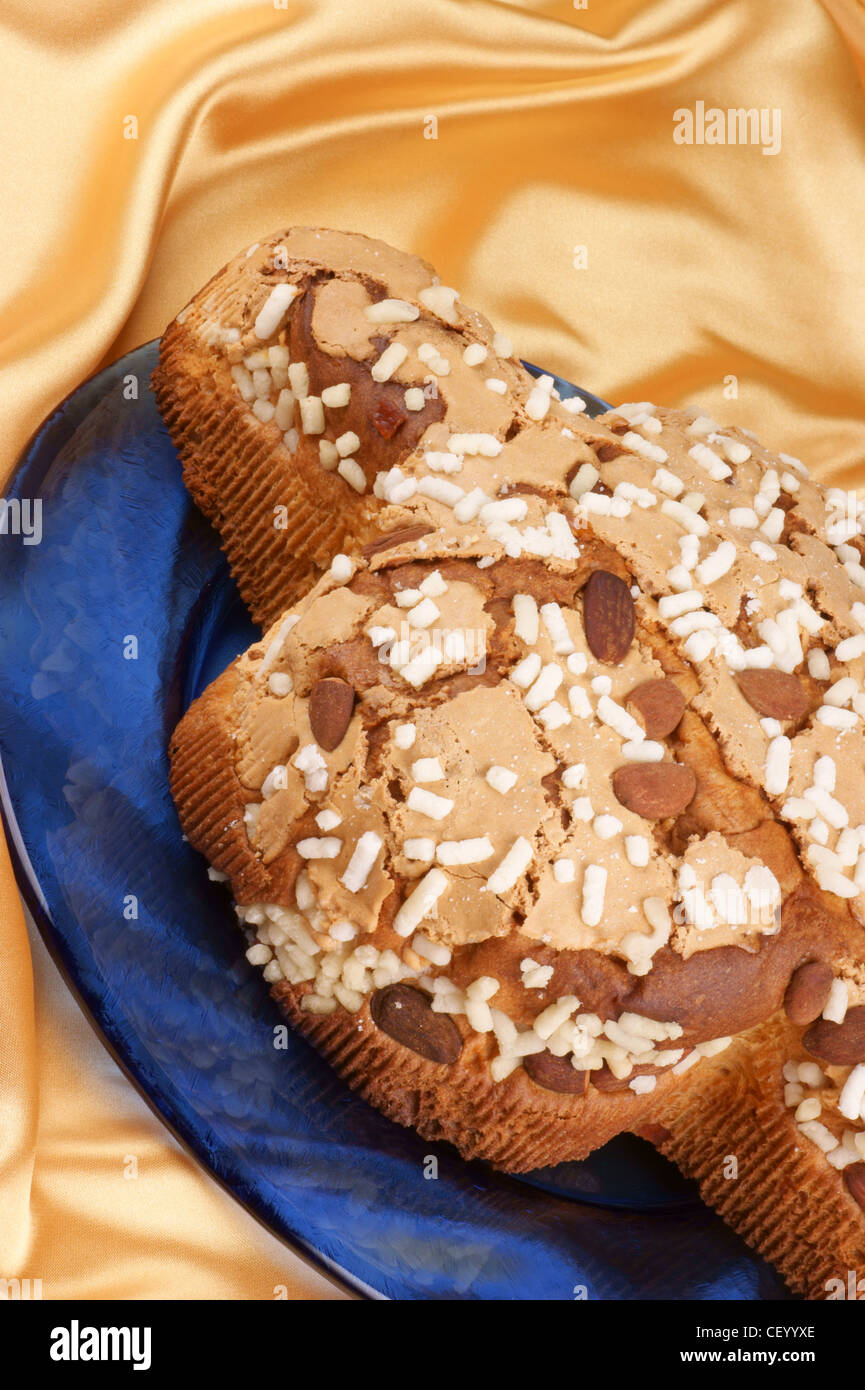 Colomba pasquale (Easter Dove). It is a typical italian eastern cake ...