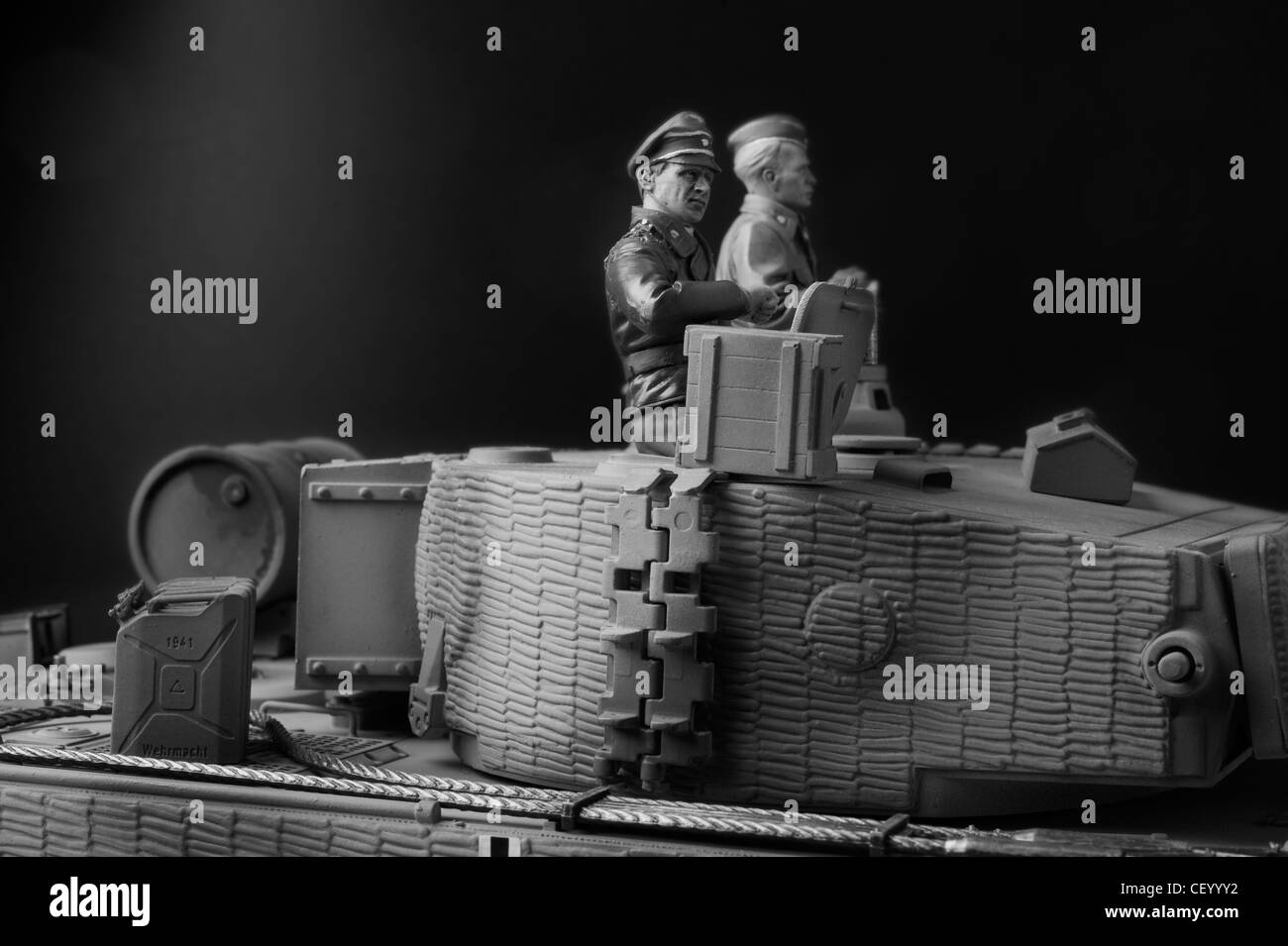 Detailed scale model of Tiger 1 tank Stock Photo - Alamy
