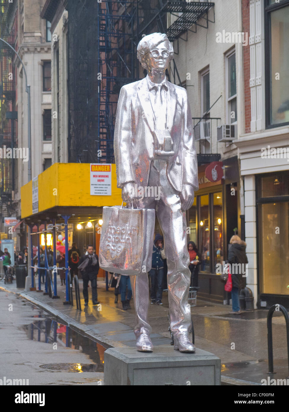 Andy Warhol Monument in Union Square New York City Stock Photo - Alamy