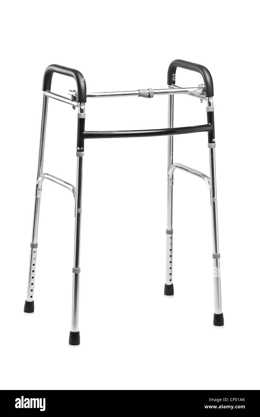 A studio shot of a walker, orthopedic equipment isolated on white ...