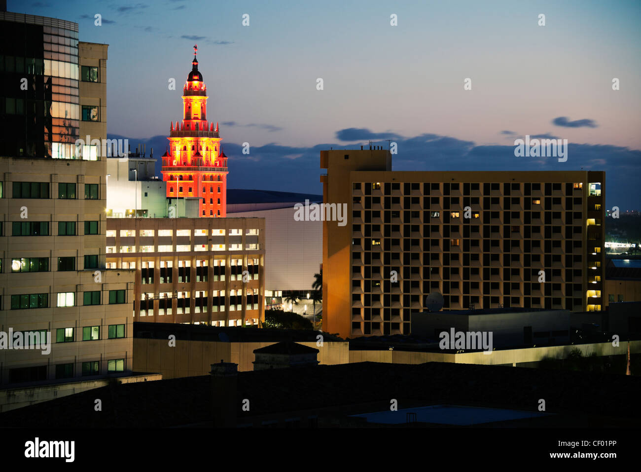 Freedom tower miami at night hi-res stock photography and images - Alamy