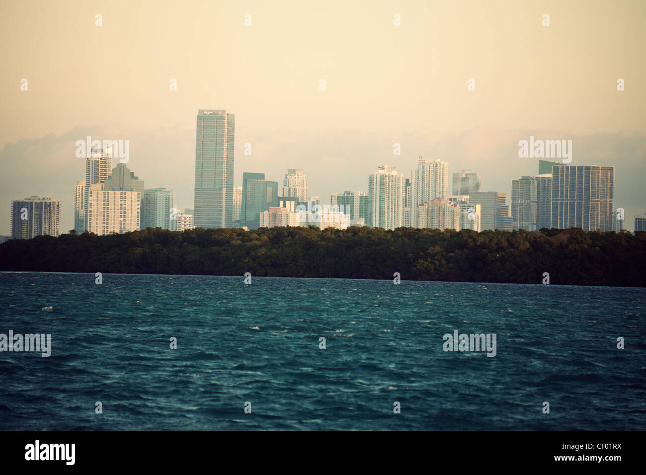 City view miami from water hi-res stock photography and images - Alamy