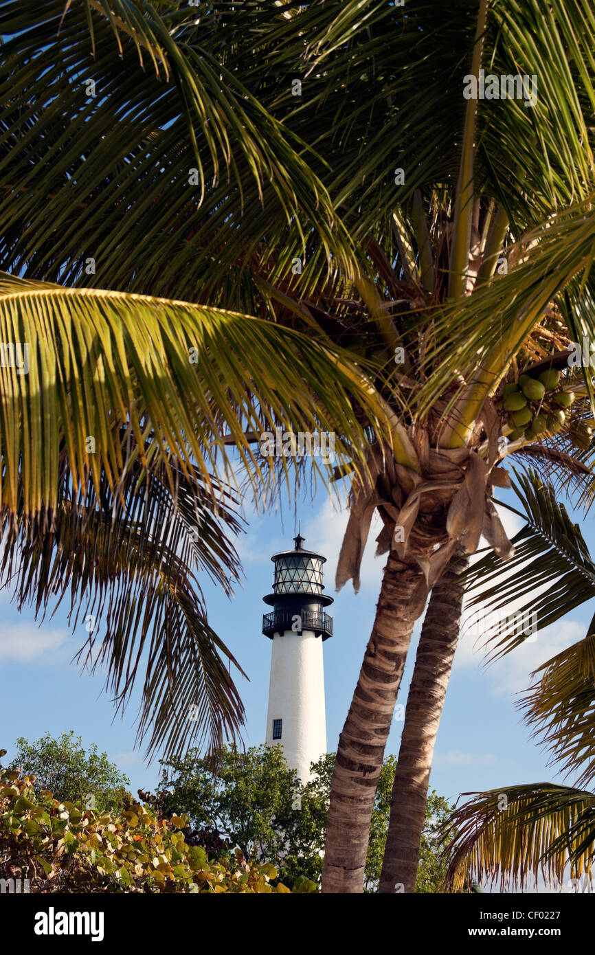 Key Biscayne lighthouse Stock Photo - Alamy