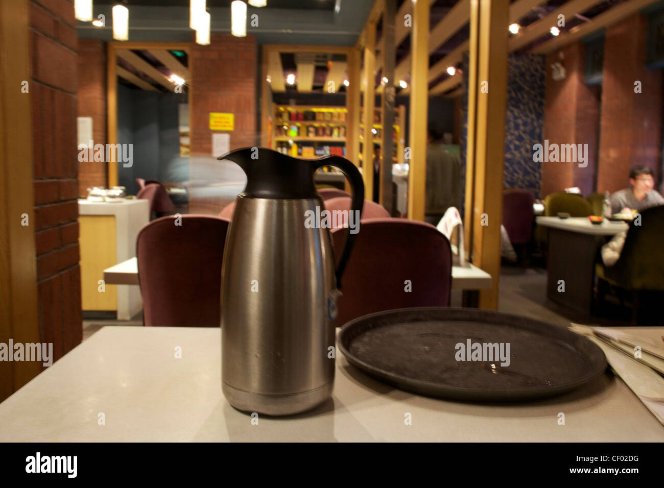 a Kettle and dirty dishes Stock Photo - Alamy