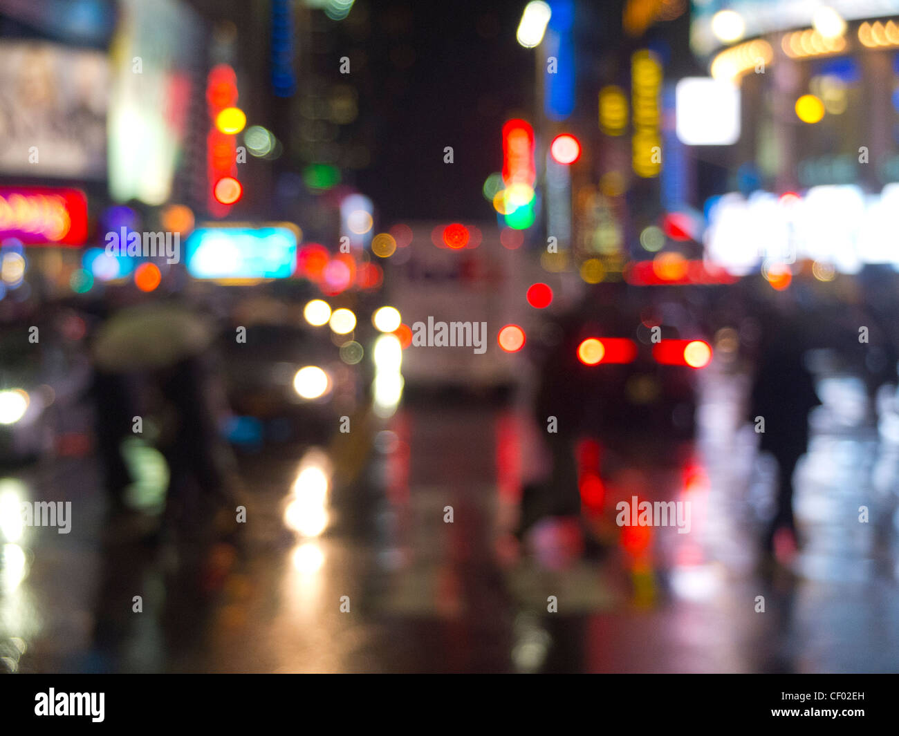 times square in the rain Stock Photo - Alamy