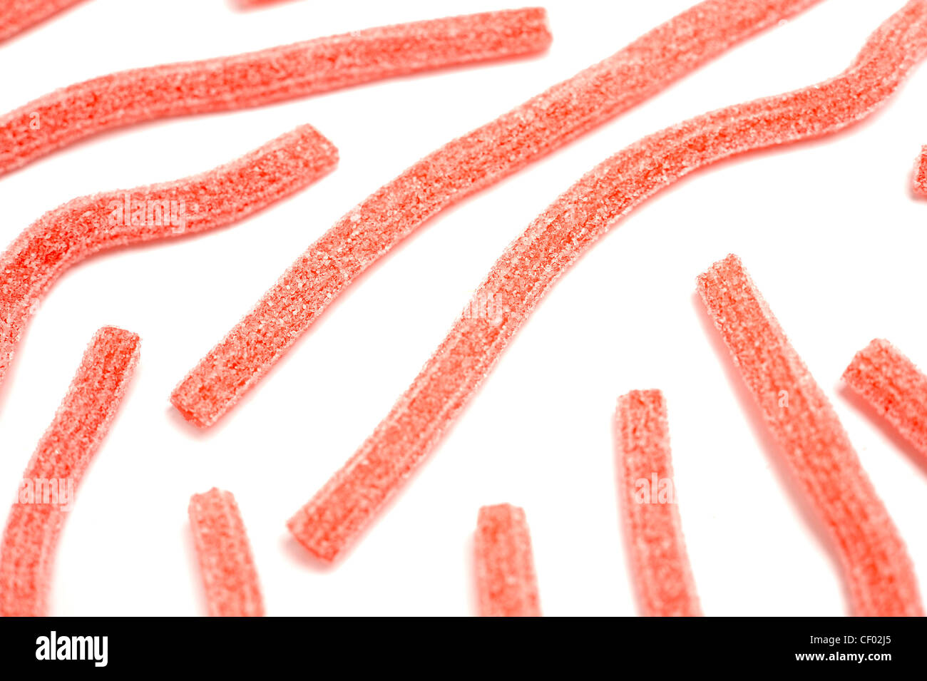 Fizzy strawberry wands Stock Photo - Alamy