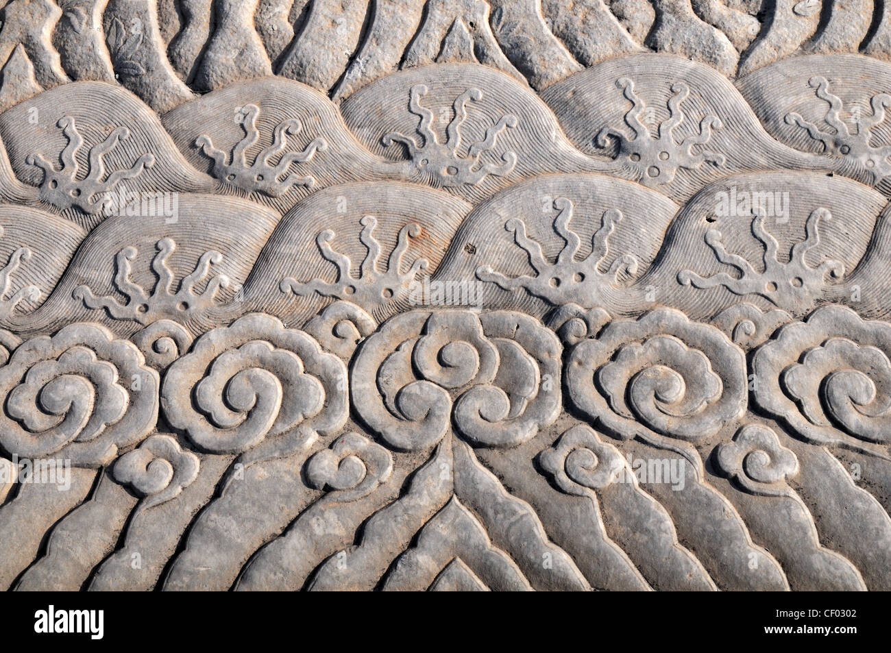 marble slab dragon carving Forbidden City China Beijing Palace Museum ...