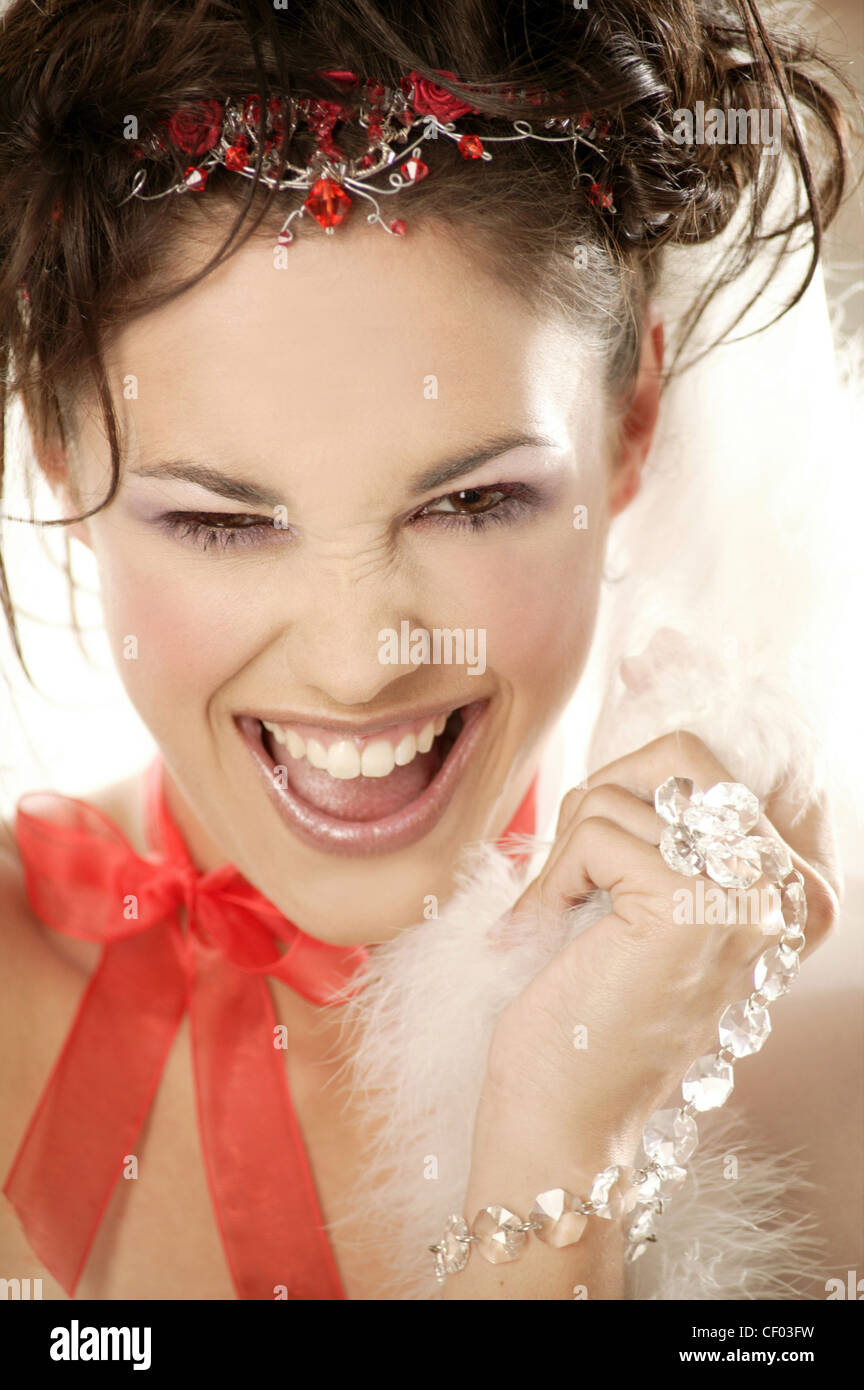 Hair piled up on top of head hi-res stock photography and images - Alamy