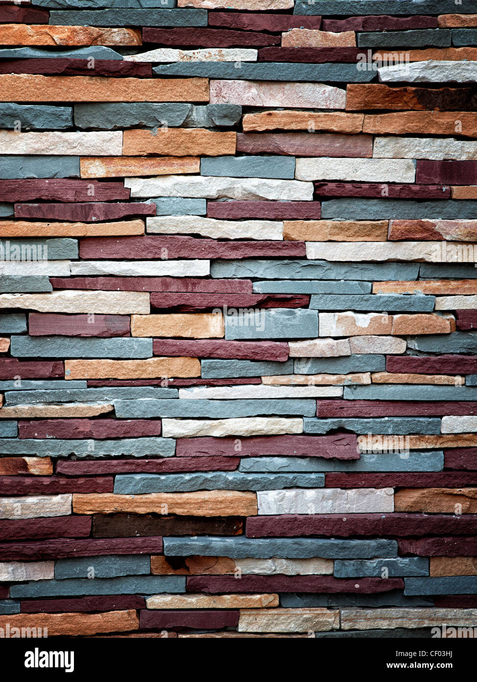 Abstract background of colorful stone wall texture Stock Photo - Alamy