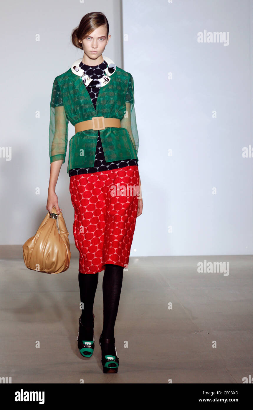 Marni Milan Ready to Wear Spring Summer Bright layered look: sheer ...