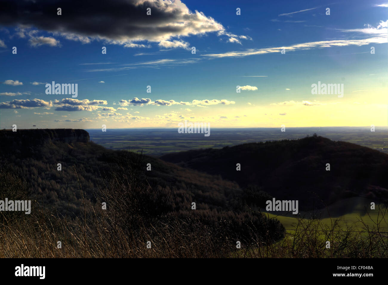 The view from Sutton Bank in North Yorkshire Stock Photo - Alamy
