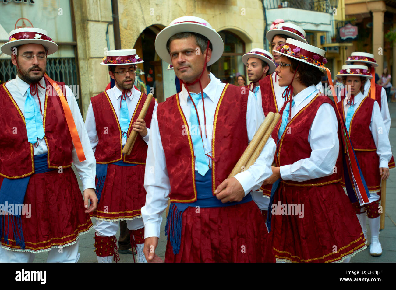 -Traditional "Catalonian" Dancers- Ancient Traditions Stock Photo - Alamy