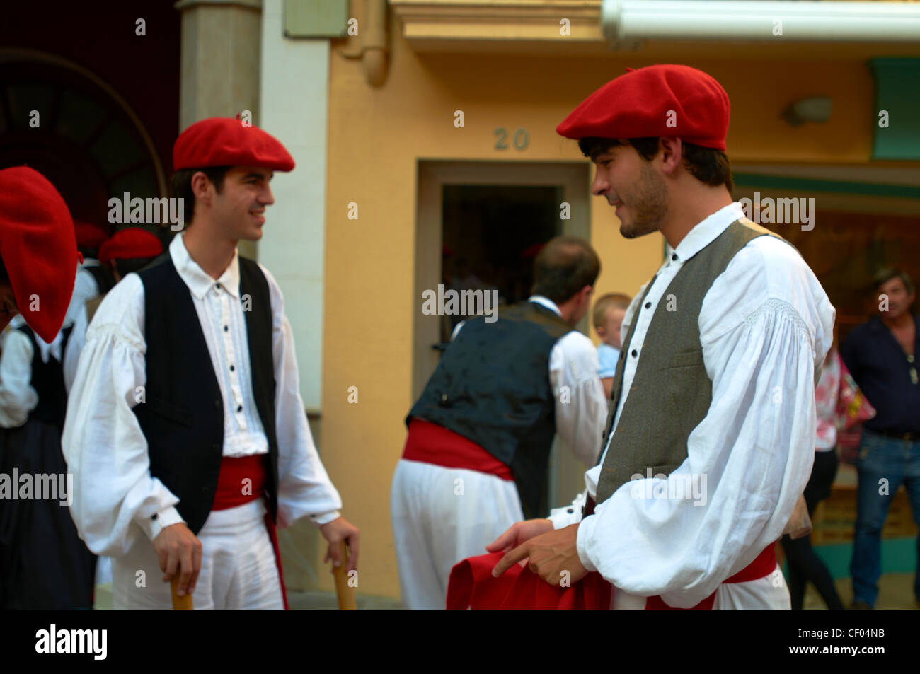 -Traditional "Vasconian" Dancers- Ancient Traditions Stock Photo - Alamy