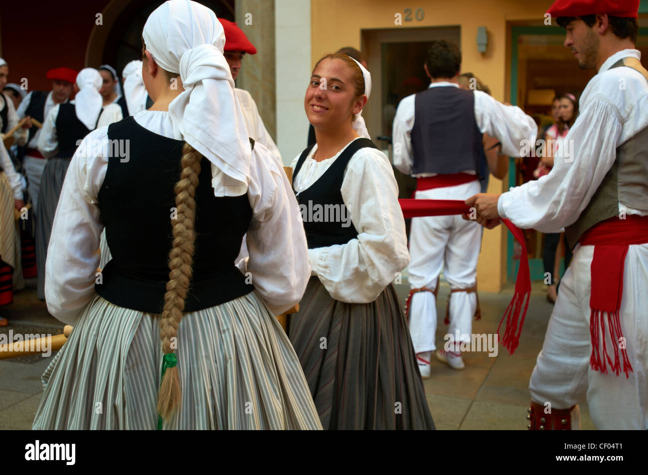 -Traditional "Vasconian" Dancers- Ancient Traditions Stock Photo - Alamy