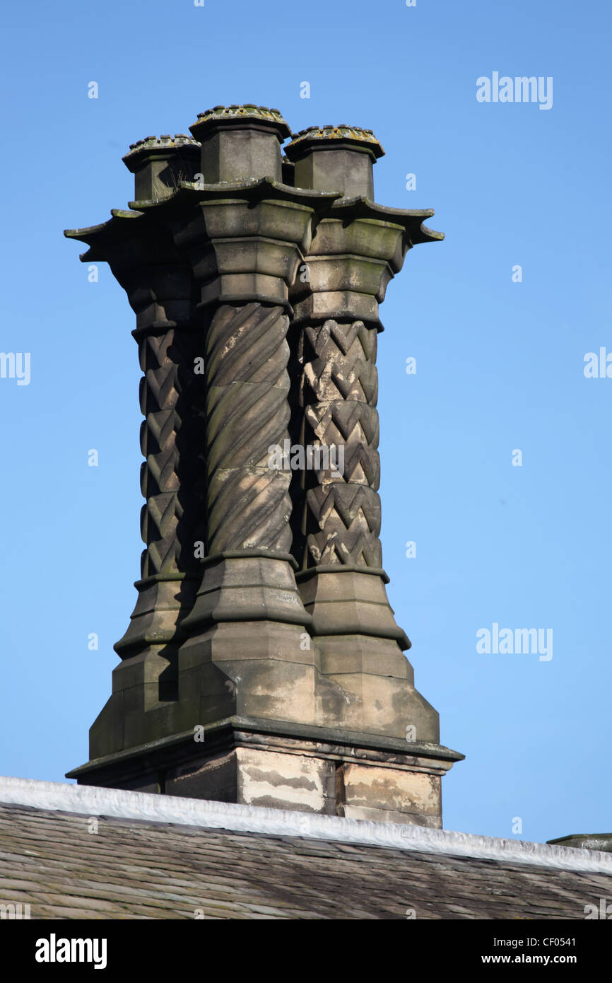 Ornate Chimney Pots Stock Photo - Alamy