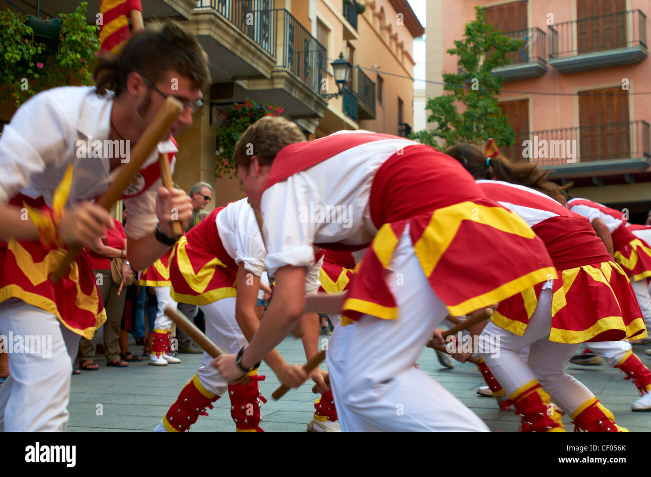 -Traditional "Catalonian" Dancers- Ancient Traditions Stock Photo - Alamy