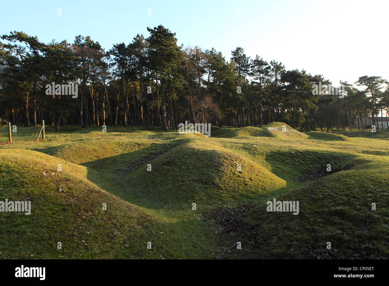 Overgrown First World War trenches next to Vimy Ridge National Historic ...