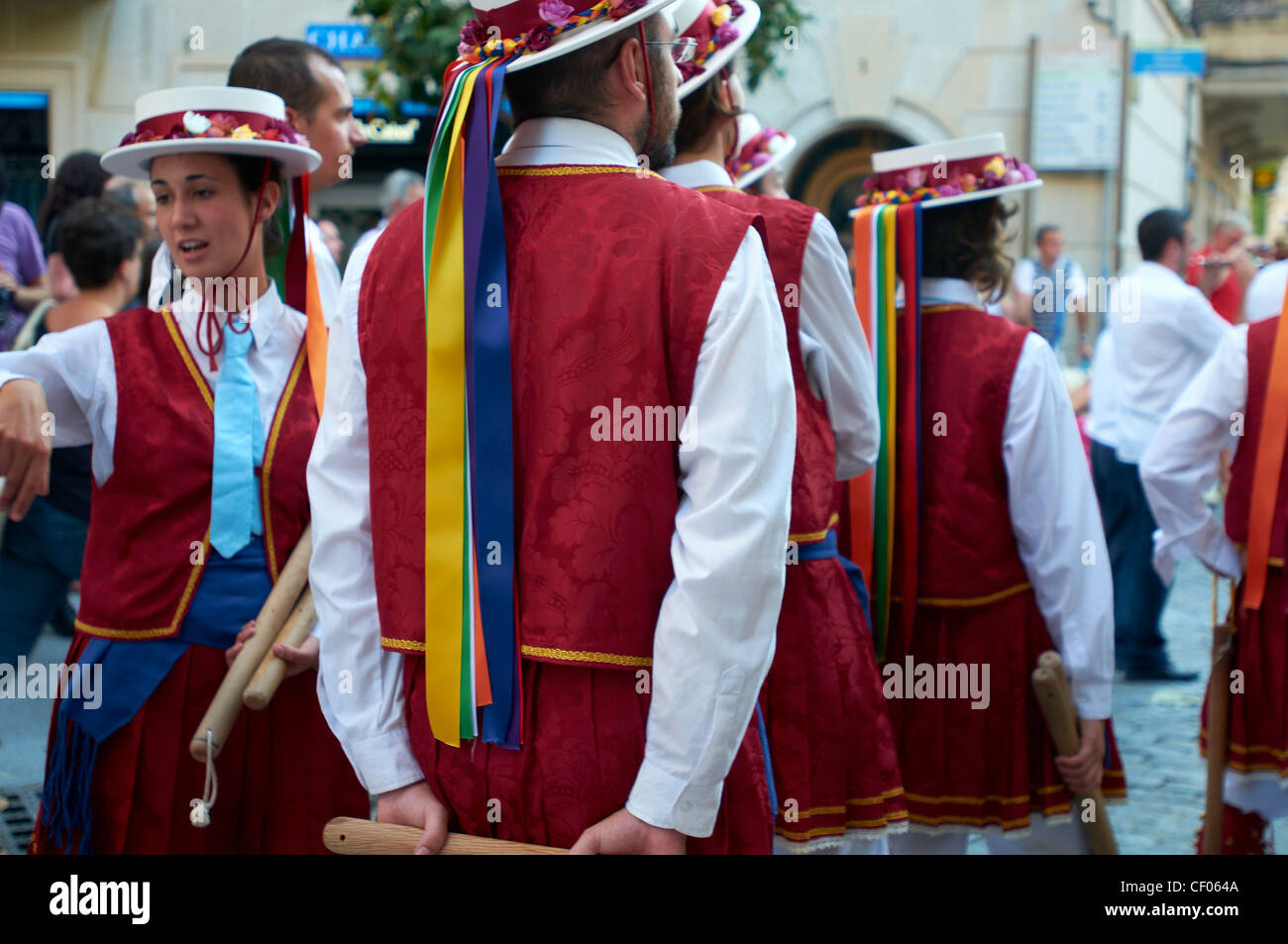 -Traditional "Catalonian" Dancers- Ancient Traditions Stock Photo - Alamy