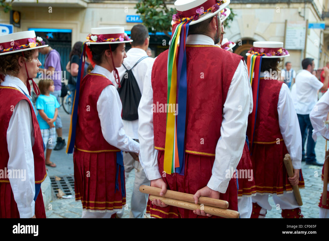 -Traditional "Catalonian" Dancers- Ancient Traditions Stock Photo - Alamy