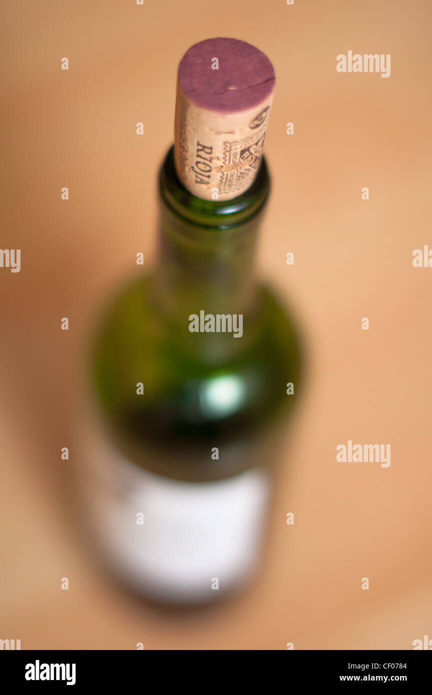 A bottle of red wine from 'Rioja' region of Spain Stock Photo - Alamy