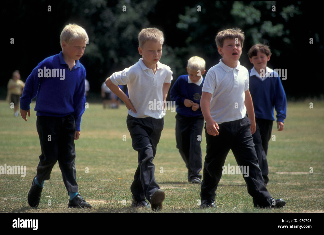 Primary school aged boys playing hi-res stock photography and images ...