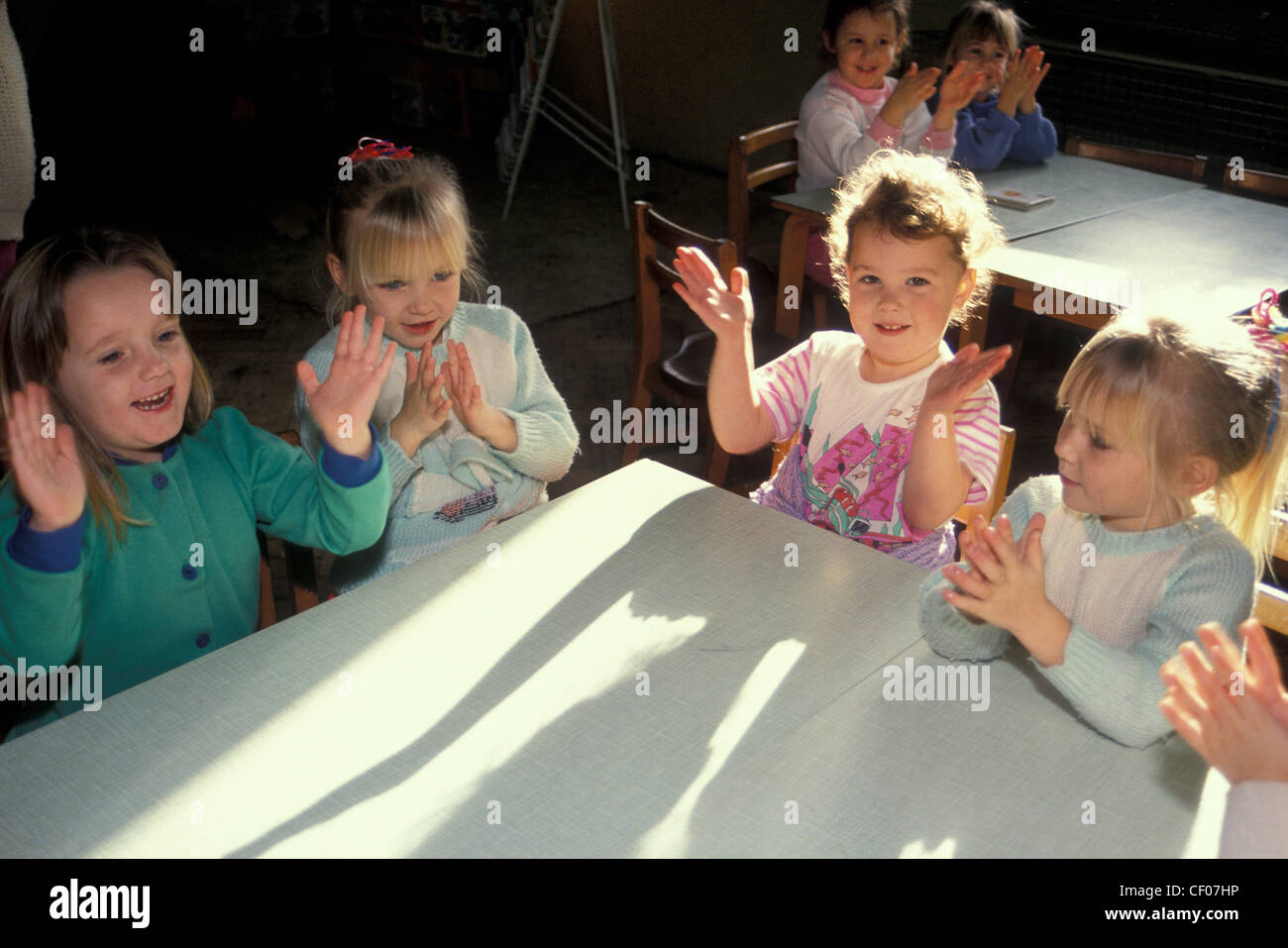 Children music class clapping hi-res stock photography and images - Alamy