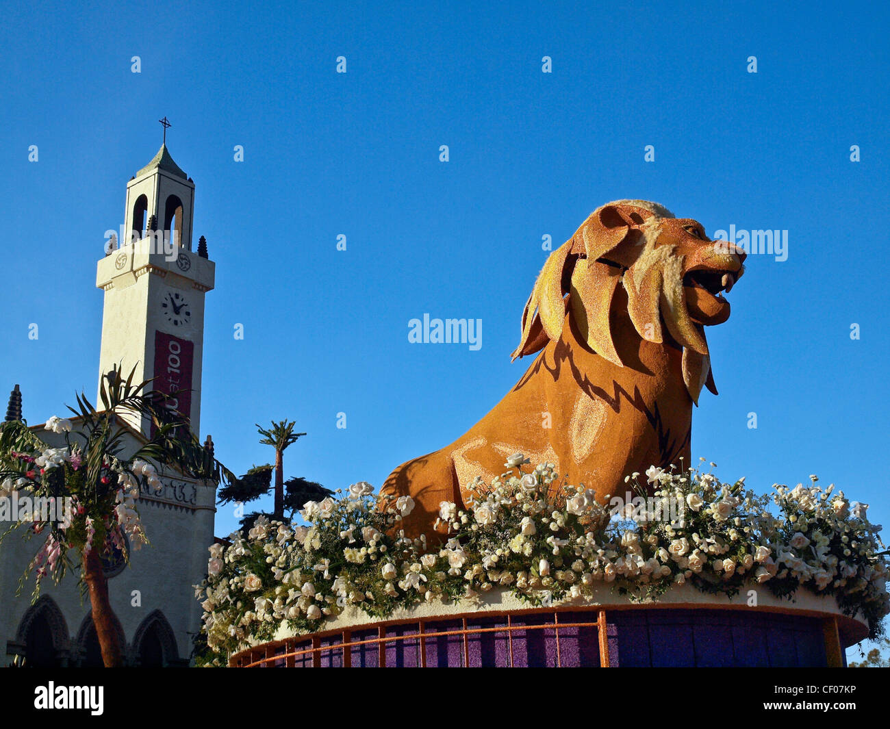 The 2012 Rose Parade float from Loyola Marymount University features ...