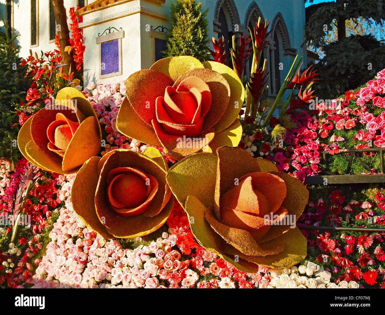 Parade float flowers pageant hi-res stock photography and images - Alamy
