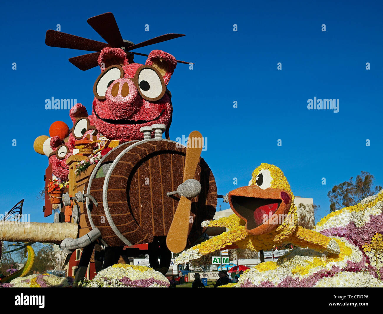 2012 Rose Parade float sponsored by the city of La Canada-Flintridge ...