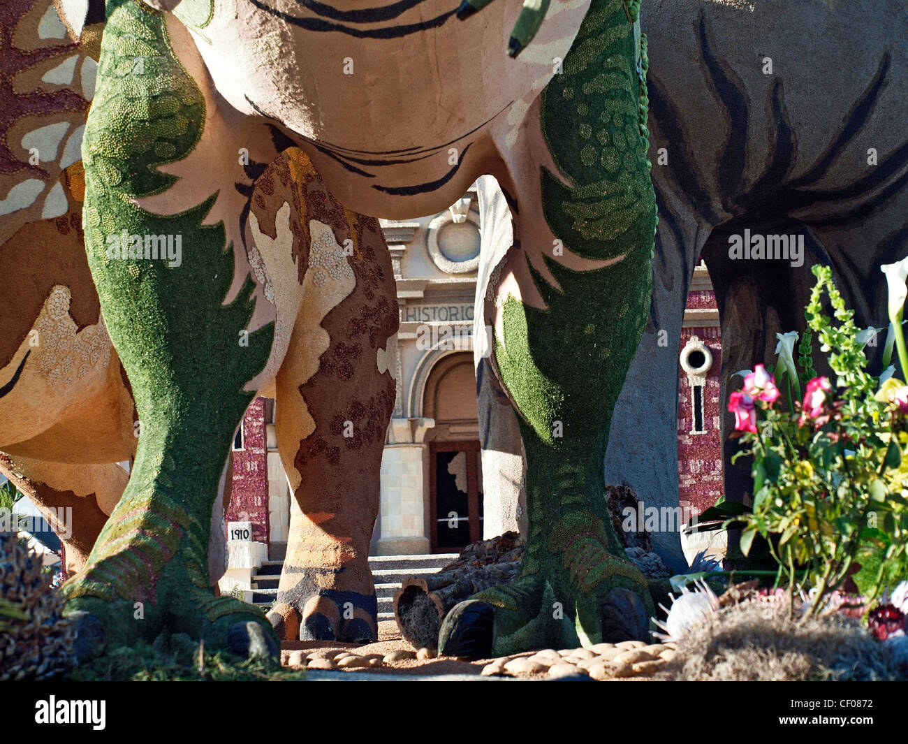 2012 Rose Parade static float display detail. Float sponsored by the ...