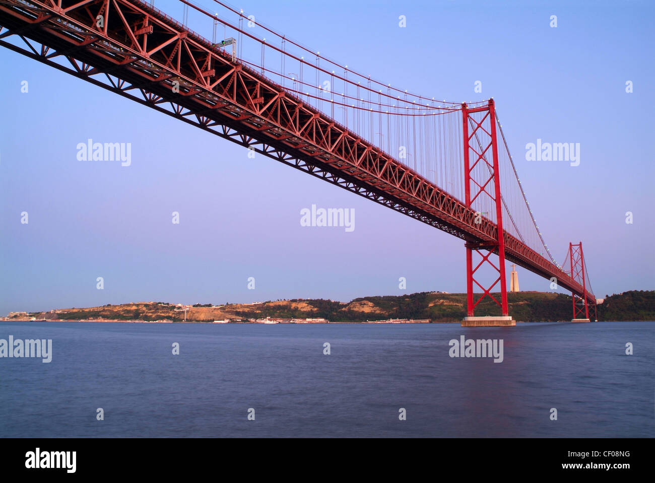 The 25th April Bridge over the Tagus River, Lisbon, Portugal, Europe ...