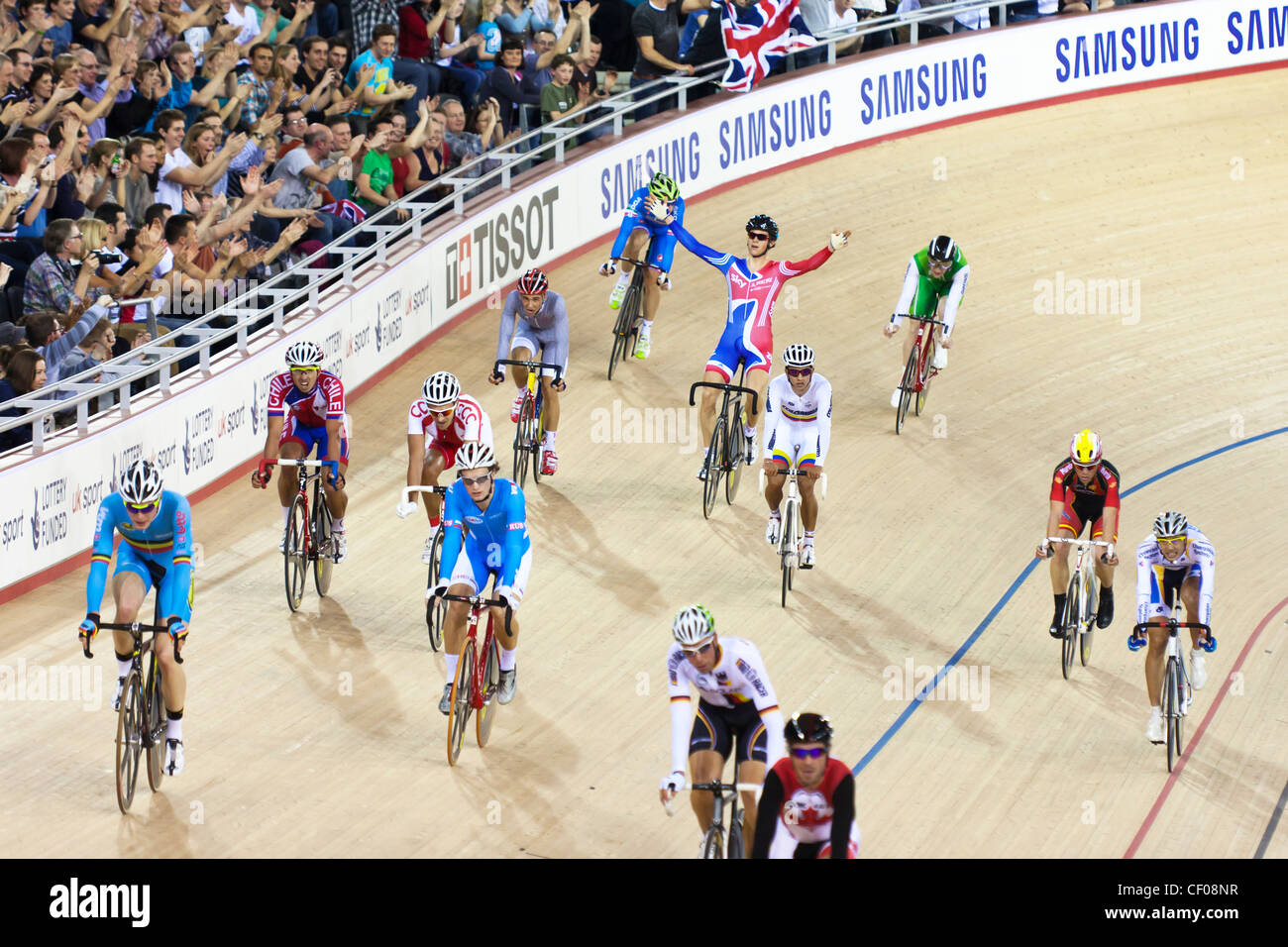 Benjamin SWIFT Men's Omnium, UCI Track Cycling World Cup 2012 part of ...