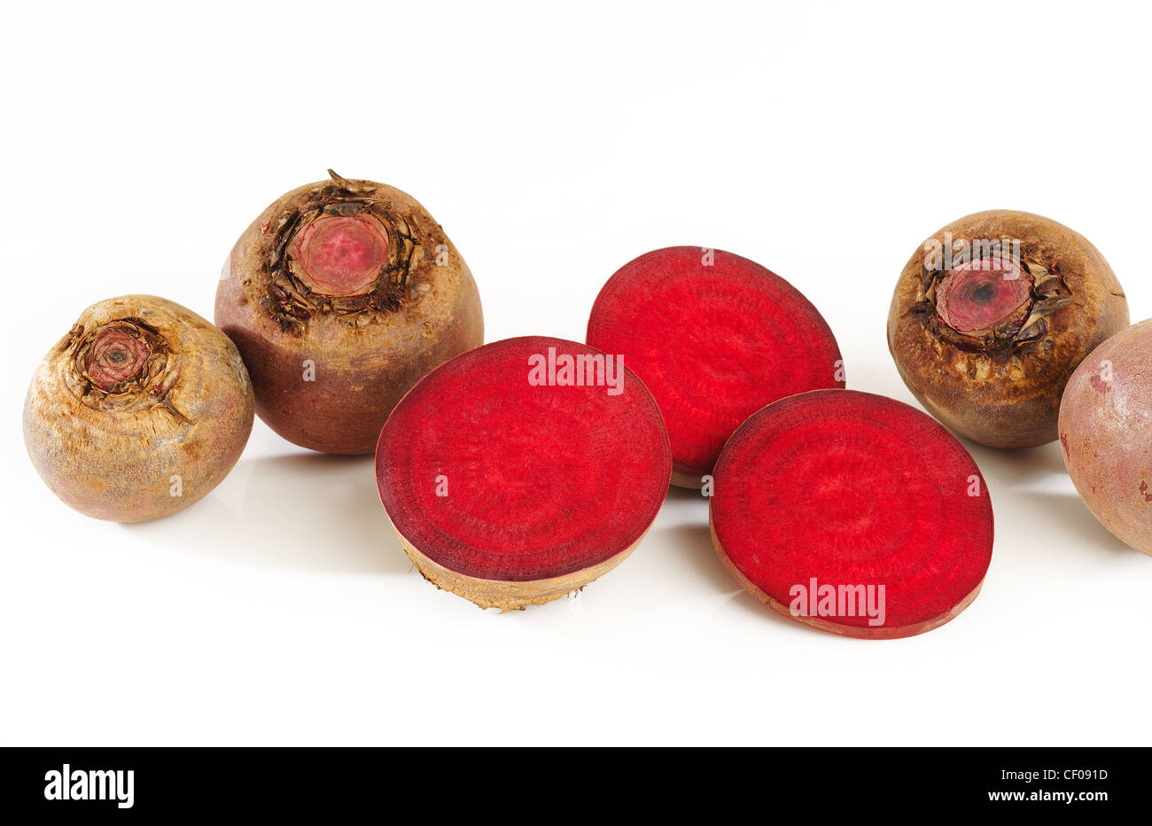 beet roots on white background Stock Photo - Alamy